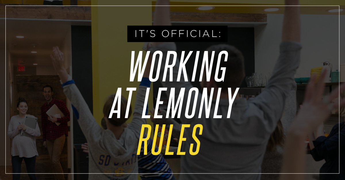 It's Official: Working at Lemonly Rules - Lemonly Infographics