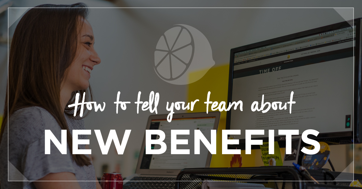 How to Tell Your Team about New Benefits - Lemonly Infographics